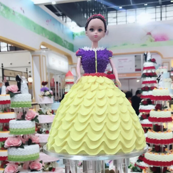 19cm Plastic Toy Cute Doll Cake Decorated Half-body Topper Fondant ...