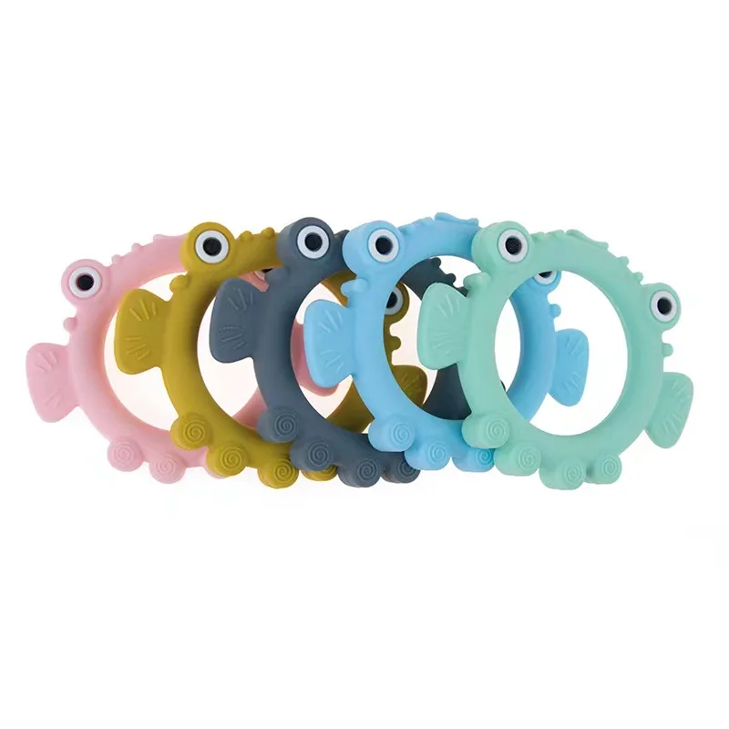 Customize New Model Factory Wholesale Silicone Fish Shape Baby Teether ...