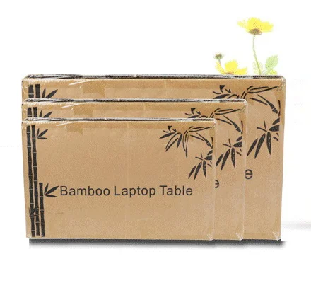 Foldable Bamboo Laptop Table Adjustable Wooden Computer Bed Table Tray ...