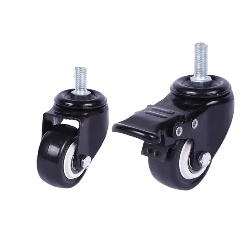 Alibaba.com: Brake Mute Universal Wheel Caster, Soft Rubber Roller, 2 ...