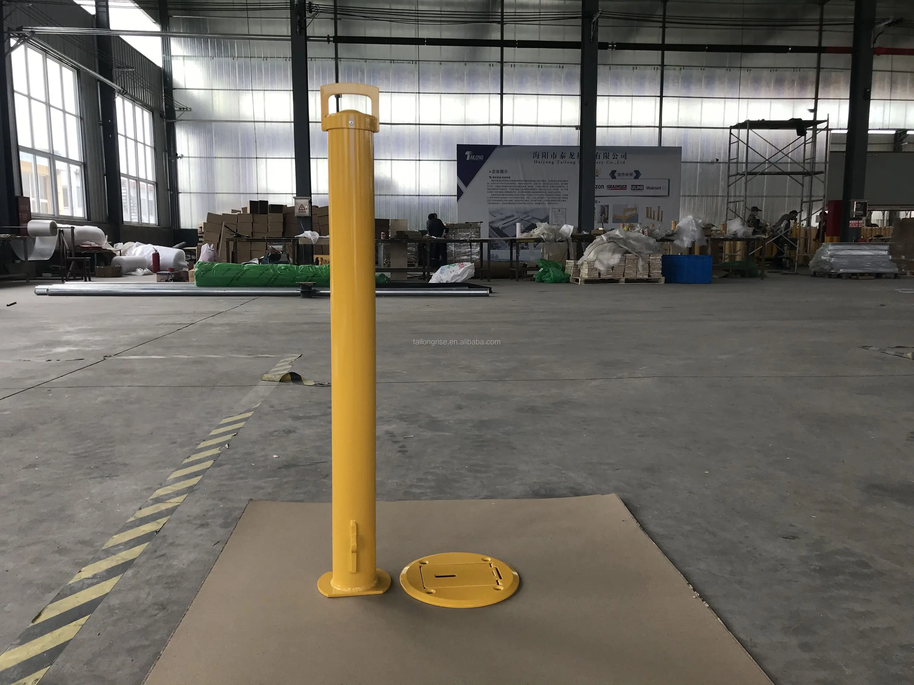 Removable Steel Bollard Key Lockable Street Traffic Safety Warning Pipe ...