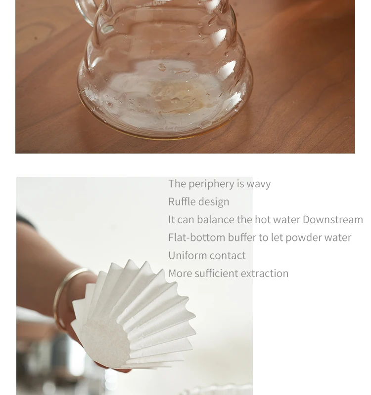 Siyue Wholesale 2-4 Cup Coffee Bar Cake Shaped Hand Brew Origami Pour ...