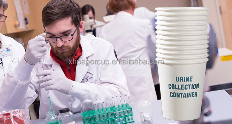 8 Oz Health Paper Urine Cups Hospital Cups With Lids For Medication ...