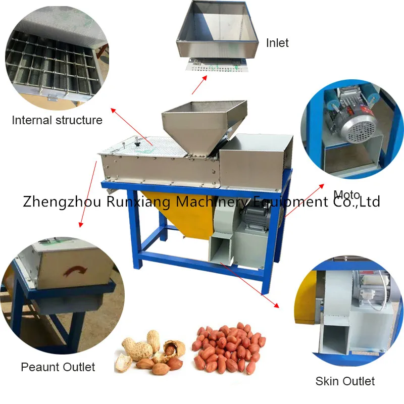 Stainless Steel Wet Peanut Peeling Machine Groundnut Peeler Peanut ...