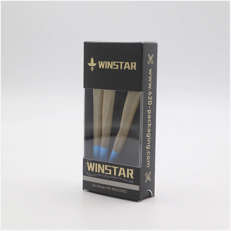Factory Preroll Packaging Box With Display Window Pre-roll Boxes Custom ...