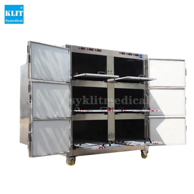 Medical Morgue Equipment Transport Cart Stainless Steel Mortuary Body ...
