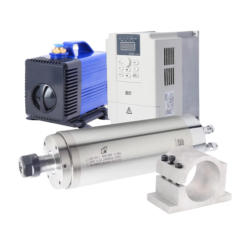 2.2kw Water Cooled Cnc Spindle Motor,2.2kw Frequency Converter,Water ...