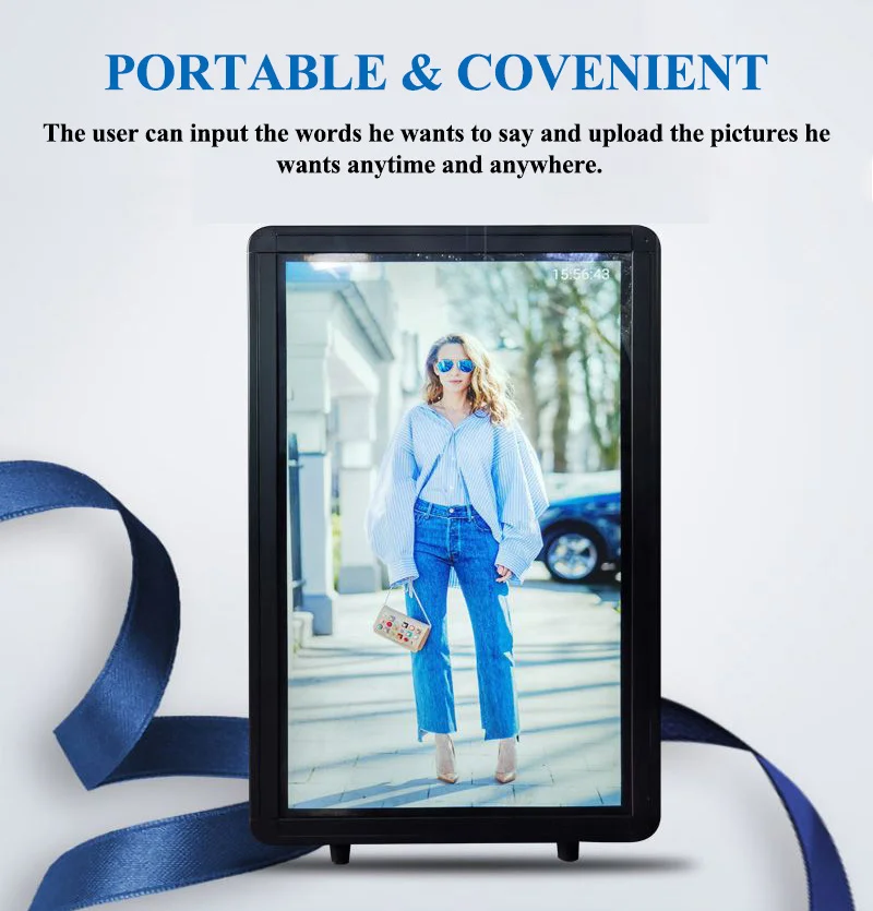 32 Inch Portable Lcd Backpack Advertising Billboard Lcd Display ...