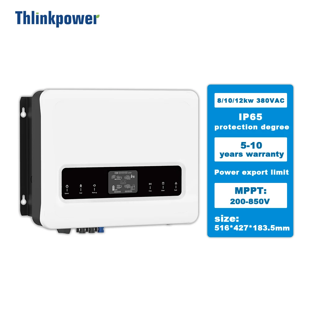 48V Hybrid 8Kw 10 kw Solar Inverter 2500kw Dual Output Off on Grid In