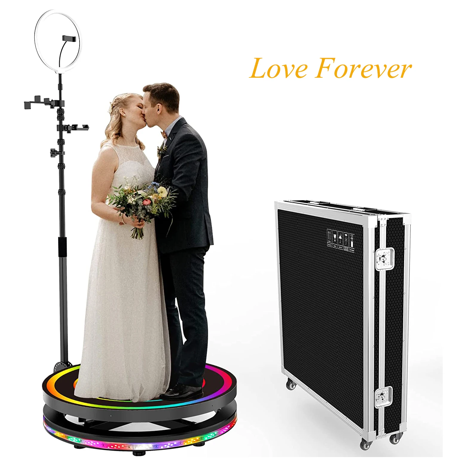 360 Degree Photo Booth Video Cameras Photo Booth Ring Light Ipad ...