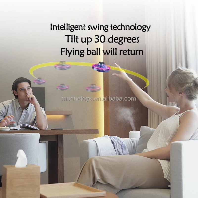 Outdoor Fun Boomerang Fidget Spinner Hand Controlled Ufo Flying Toy 360 ...