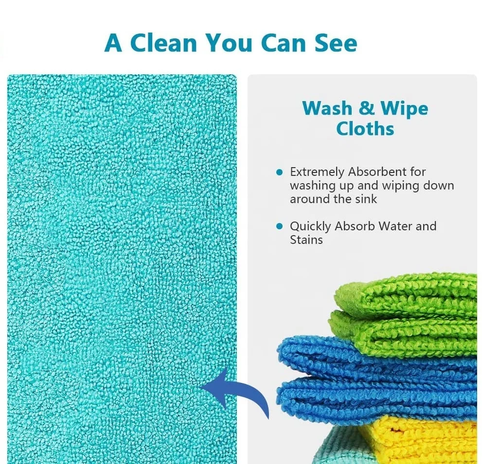 Wholesale Custom Logo Design Colorful Nano Remover Kitchen Towels