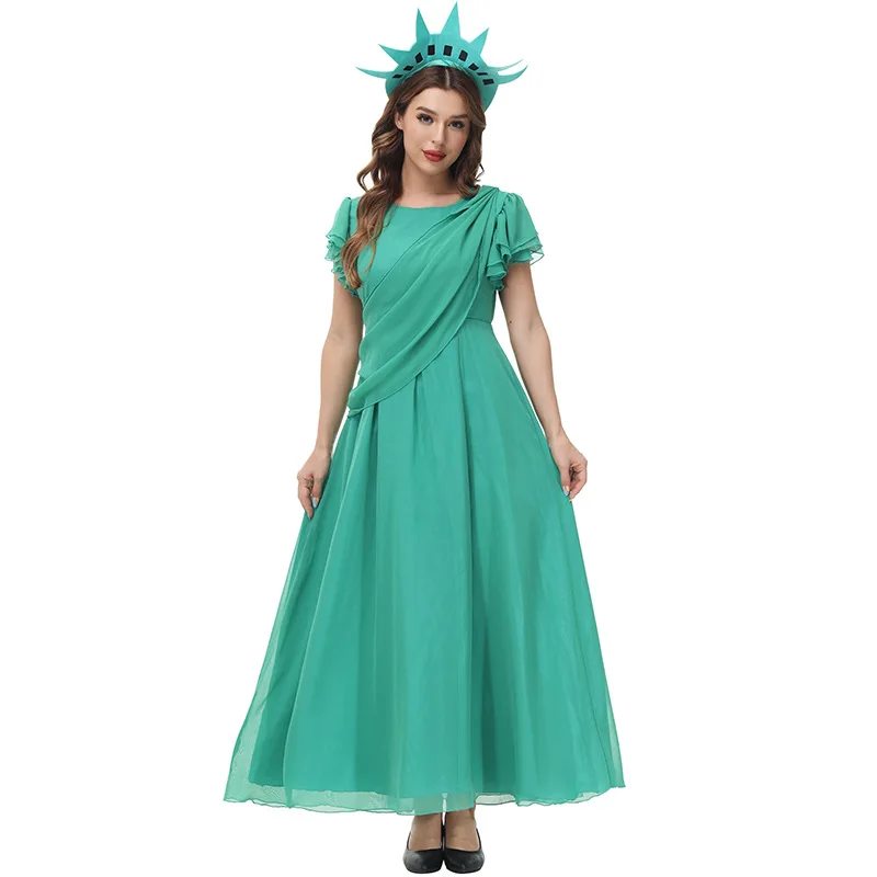 Alibaba.com: Statue of Liberty Adult Greek Robe Cosplay Costume, Fancy ...