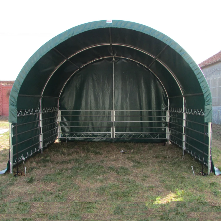 Durable Live-Stock Shed & Horse Canopy - Portable Cattle Shelter Tent ...
