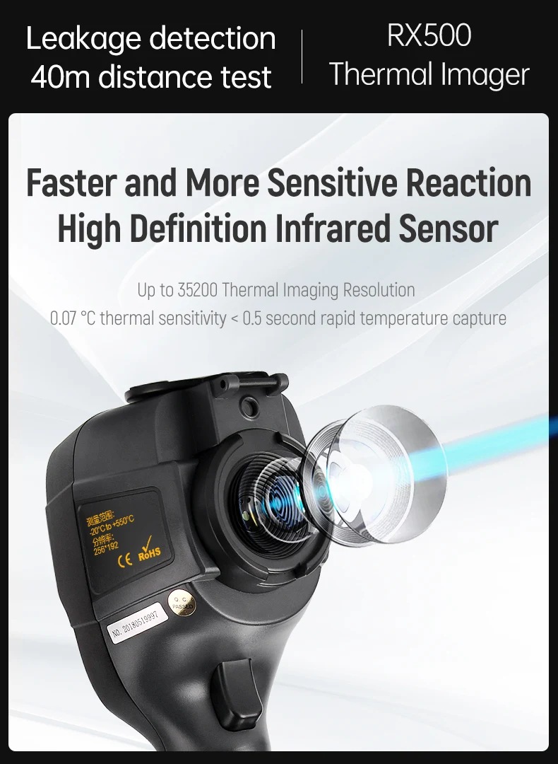 A-BF RX-500 Infrared Thermal Imager - Handheld Camera for HVAC Testing ...