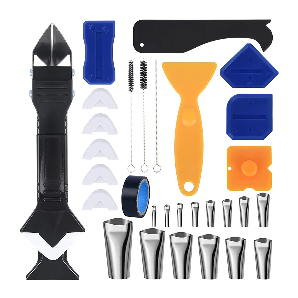 13pcs Silicon Sealant Tools Caulking Kit Finishing Tool Great For Any ...