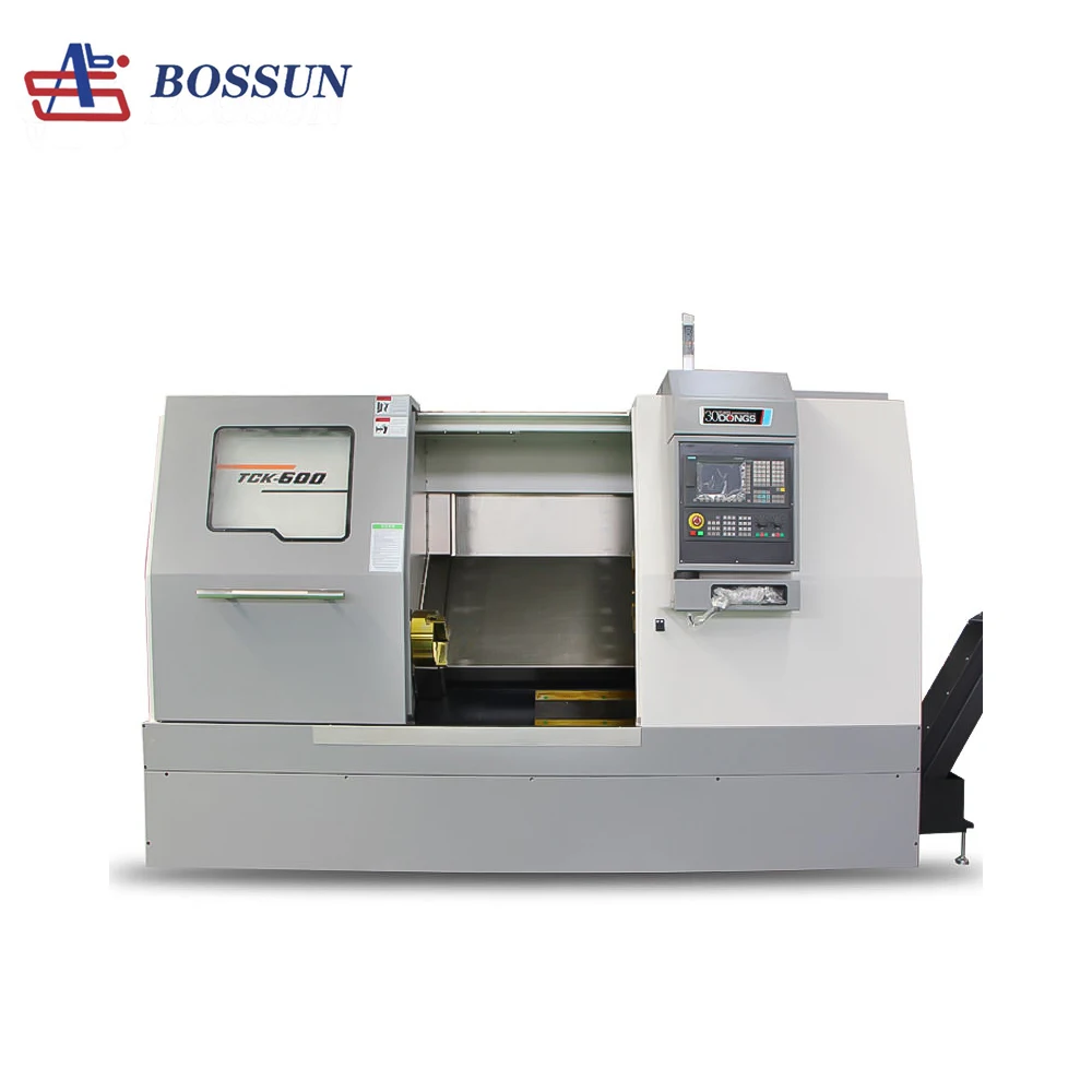 Tck550 Power Head Turret Inclined Linear Rails Turning Machine Slant ...