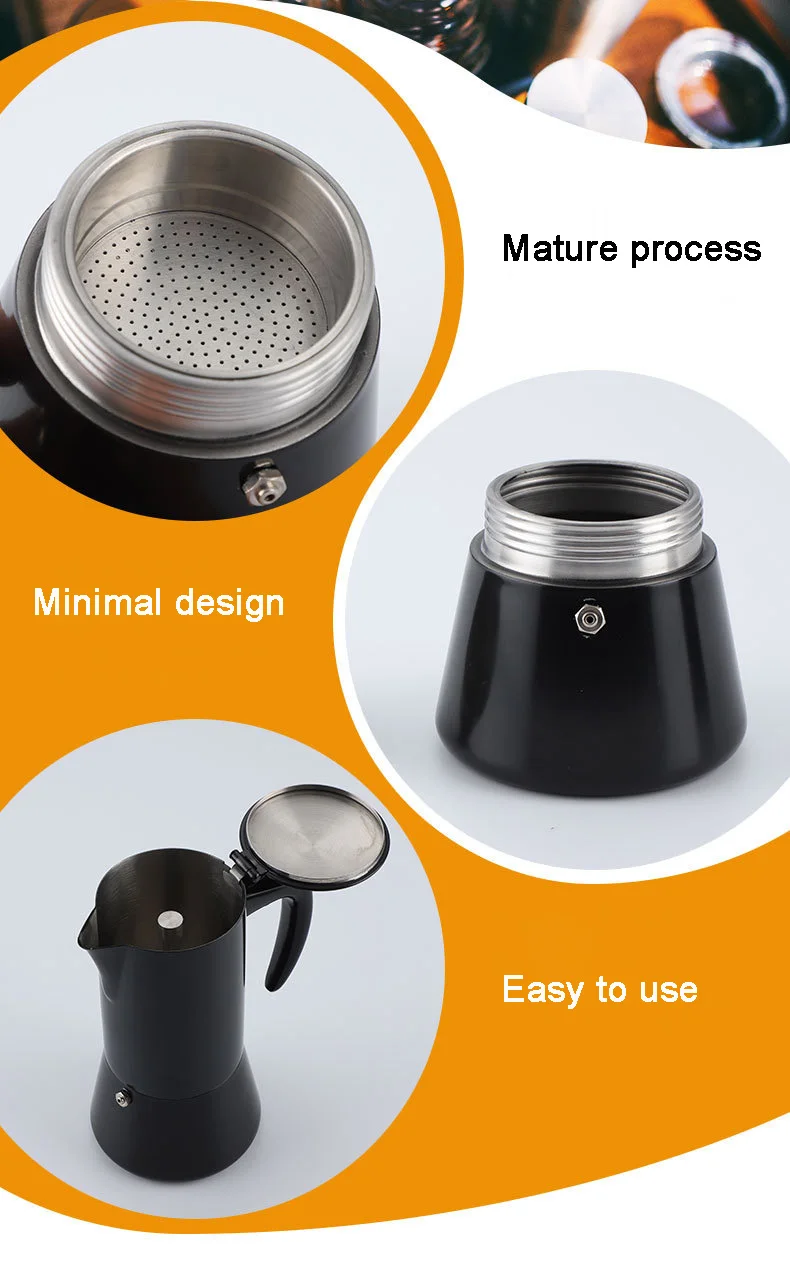 Italian Induction Cooker Ceramic Stove Stainless Steel Coffee Maker ...