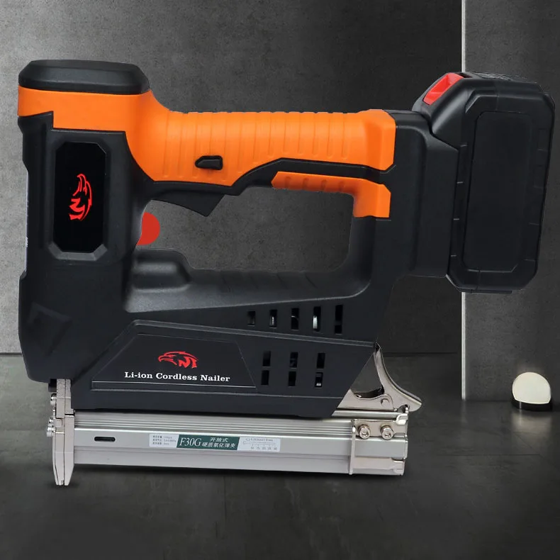 F30 Cordless Lithium Electric Nail Gun - 60pcs/min Battery-Powered Tool ...