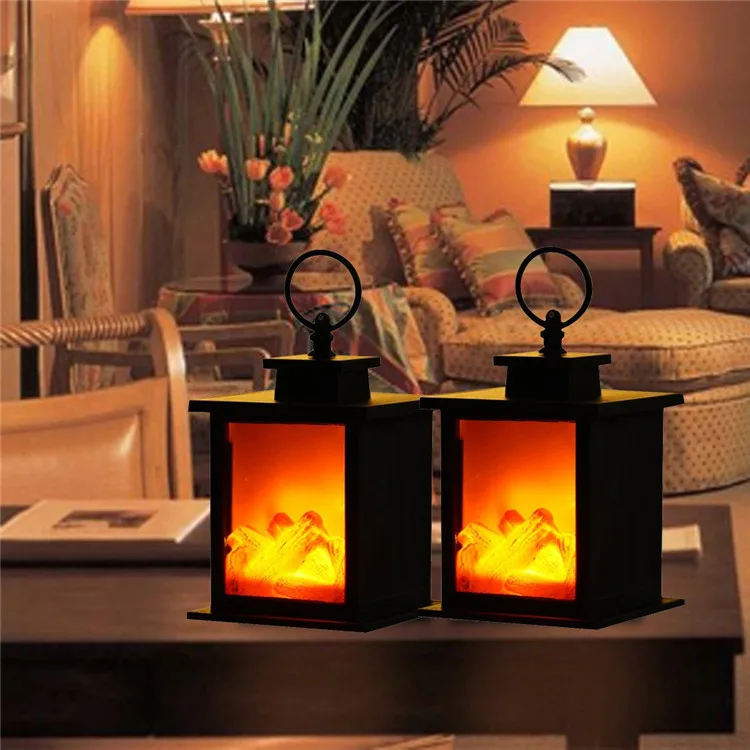 Kg Xmas Wholesale Kamin Chimenea Usb/battery Operated Christmas Lantern Led Flameless Electronic ...