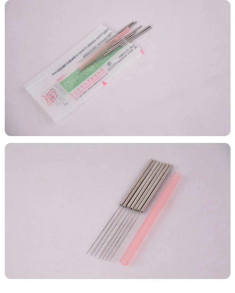 New Package Huanqiu Disposable Sterile Flat Handle Acupuncture Needles ...