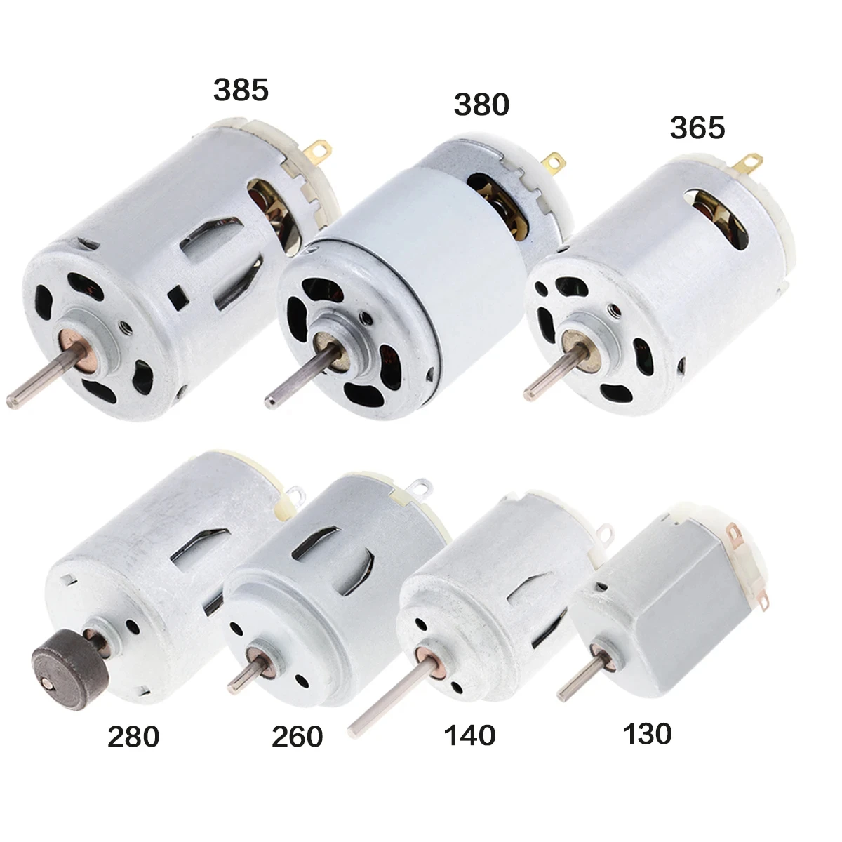 High Speed RS365 DC Motors for DIY Projects & Appliances