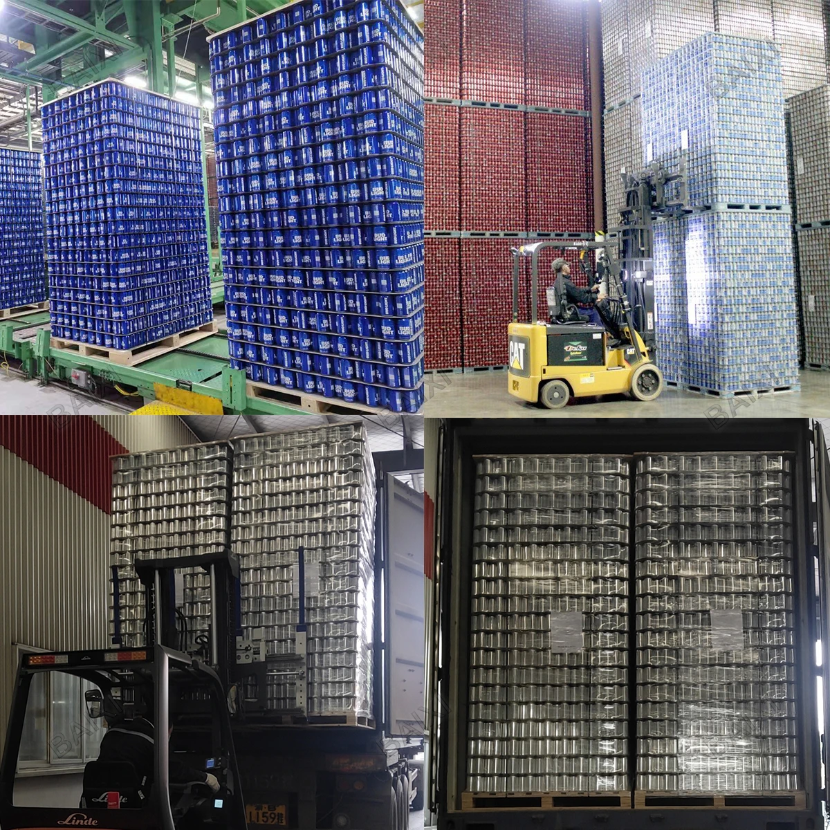 Four Pack Plastic Beer Cans Carriers for Dia 202 Lids