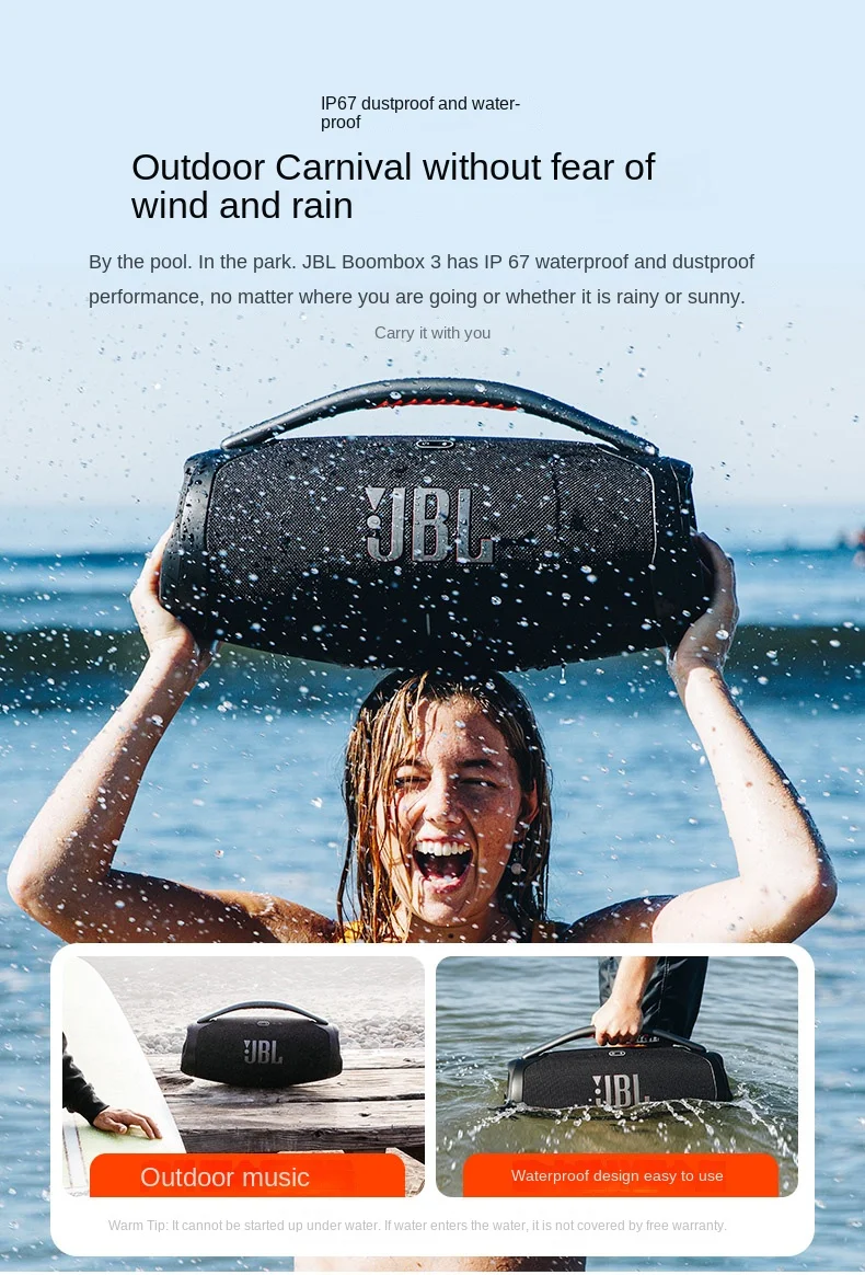 Best Sound Quality Jbl Boombox 3 Music God Of War 3 Generation Wireless ...