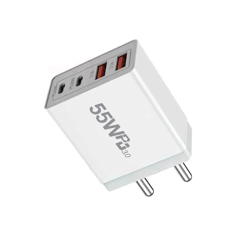 55w Multi-function 4-port Adapter 55w 2c2a Pd Charger - Buy Fast Chargers multi-function Port ...