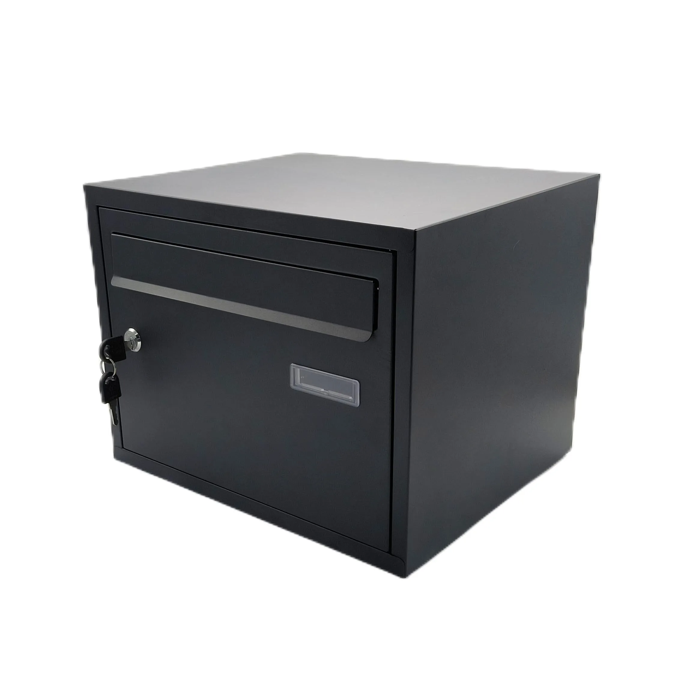 Mailbox Hot Sale Modern Design Black Color Box Wall Mounted Style Flag ...