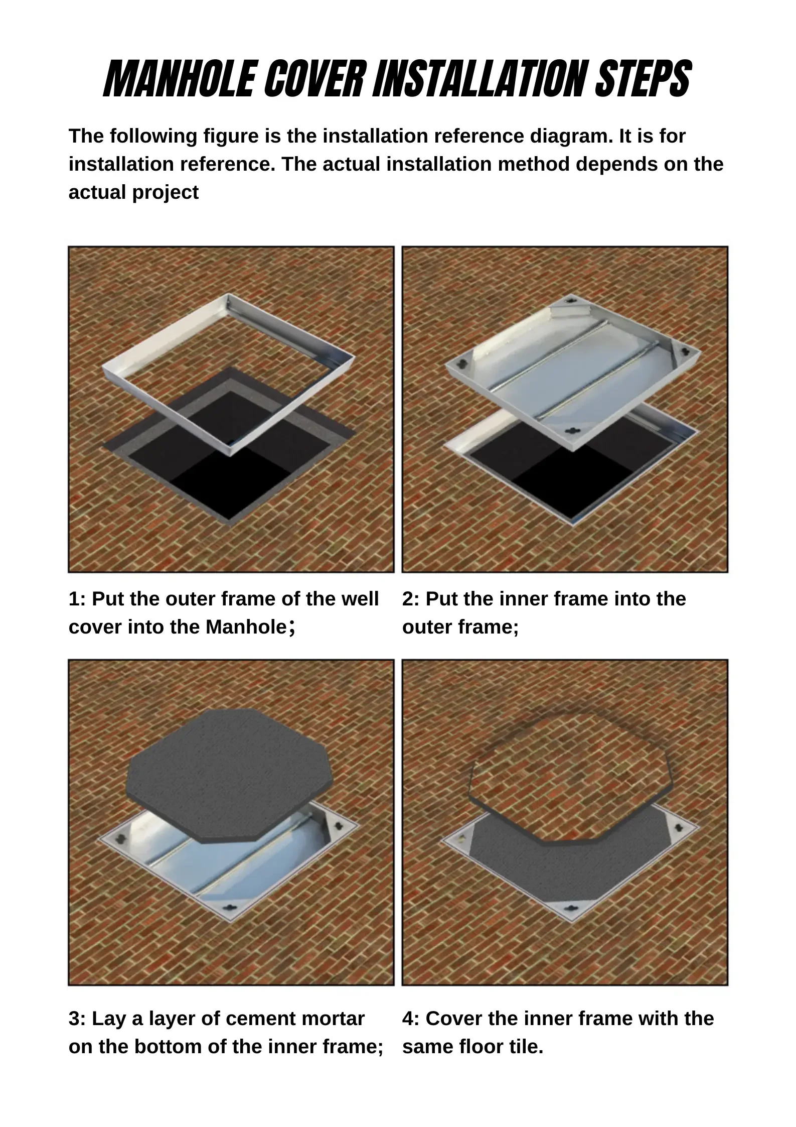 Durable Stainless Steel Manhole Covers for Outdoor Use