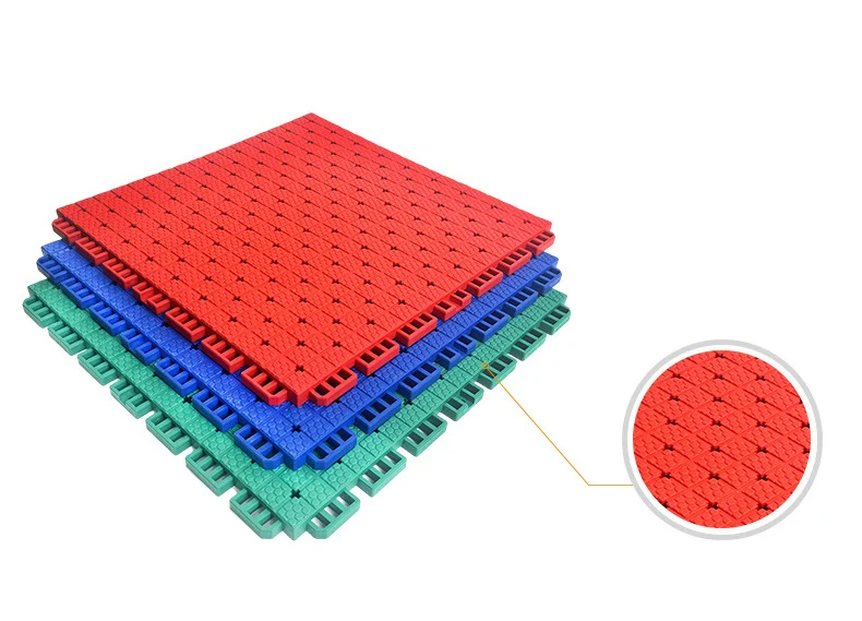 PP Interlocking Tiles Suspended Floor Basketball Volleyball Court ...