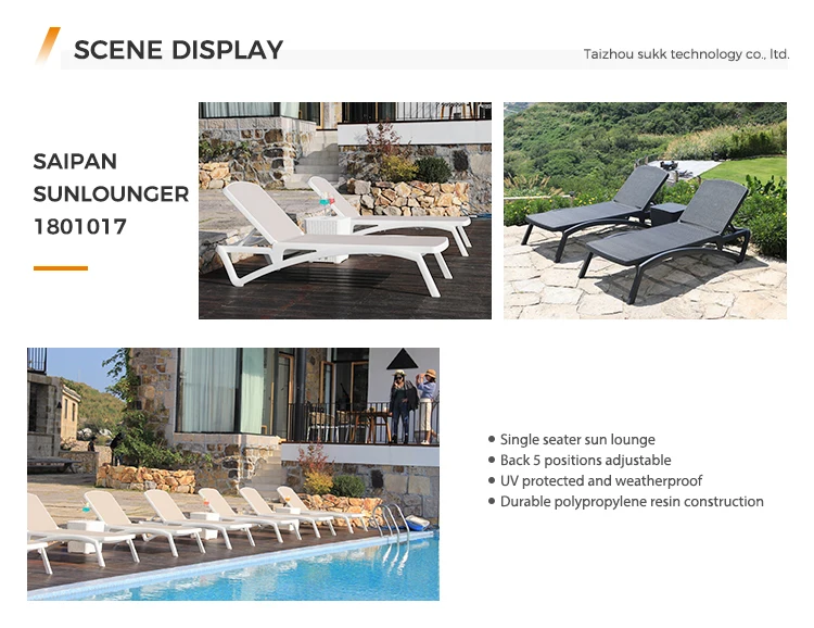 Garden Mesh Fabric Sunloungers - Durable & Stylish