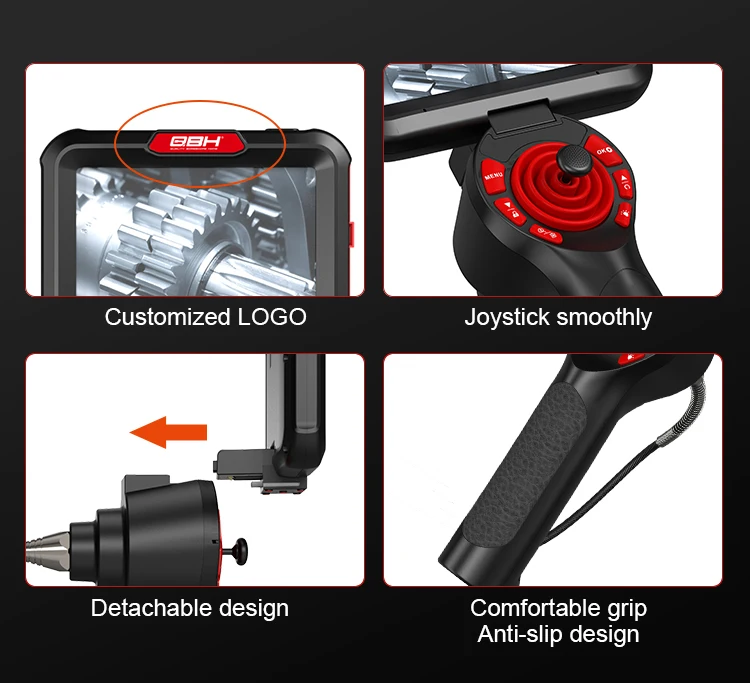 Semi Rigid Borescope 360d° Borescope Inspection Camera Endoscope Camera ...