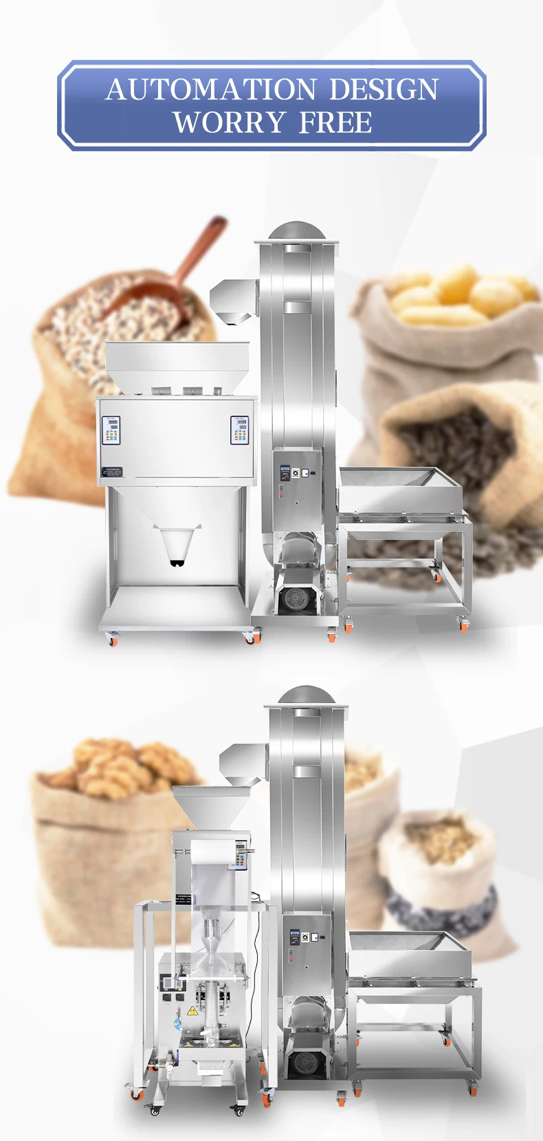 Lifting Conveyor Bucket Elevator Grains Rice Granules Coffee Bean Feeding Automation - Buy ...