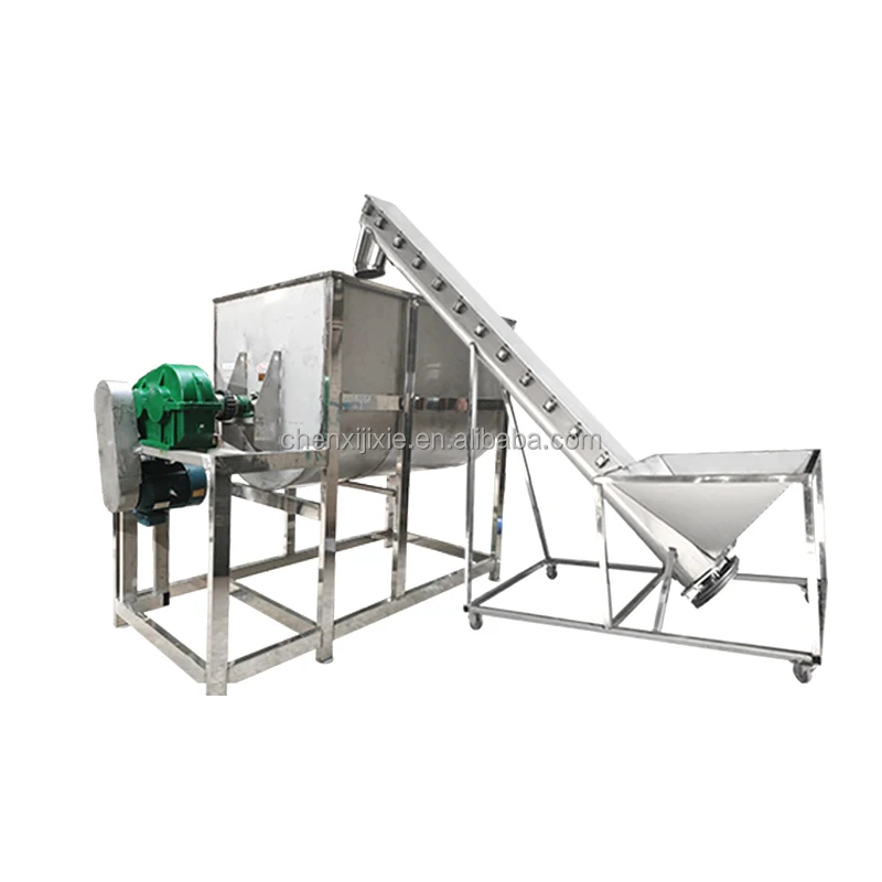 Dw Horizontal 500kg Ribbon Mixer Soil Mushroom Mixing Machine Stainless ...