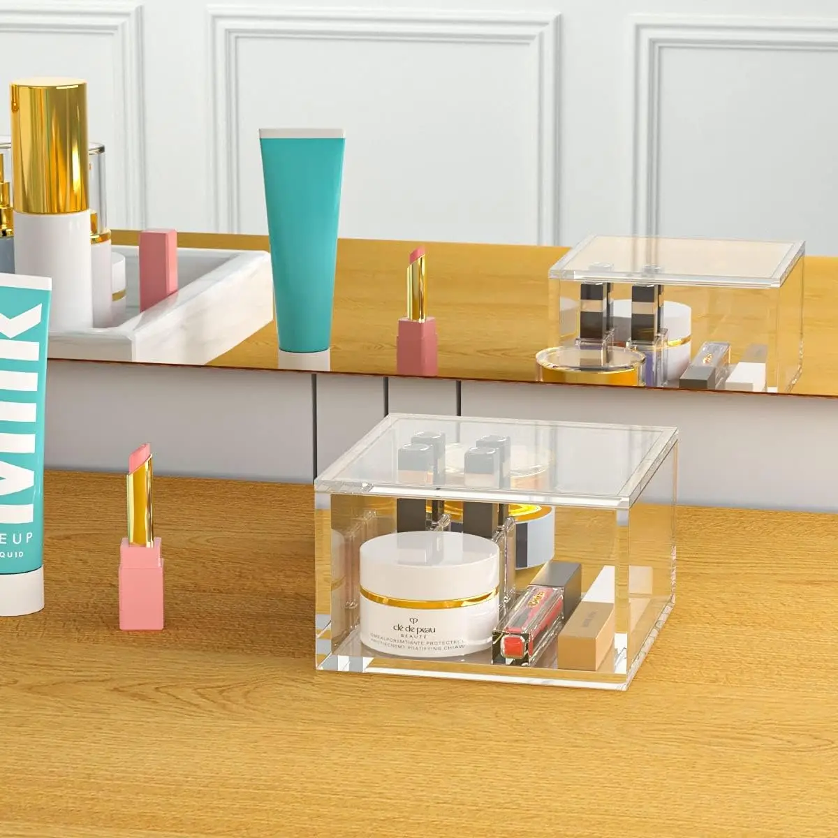 Custom Clear Cube Display Case - Versatile Acrylic Box