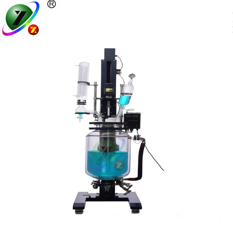 50L Automatic Lifting Jacketed Glass Reactor - Yuxiang