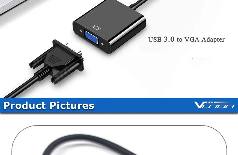 Usb To Vga Video Graphics Adapter Card For Multiple Displays Up To ...