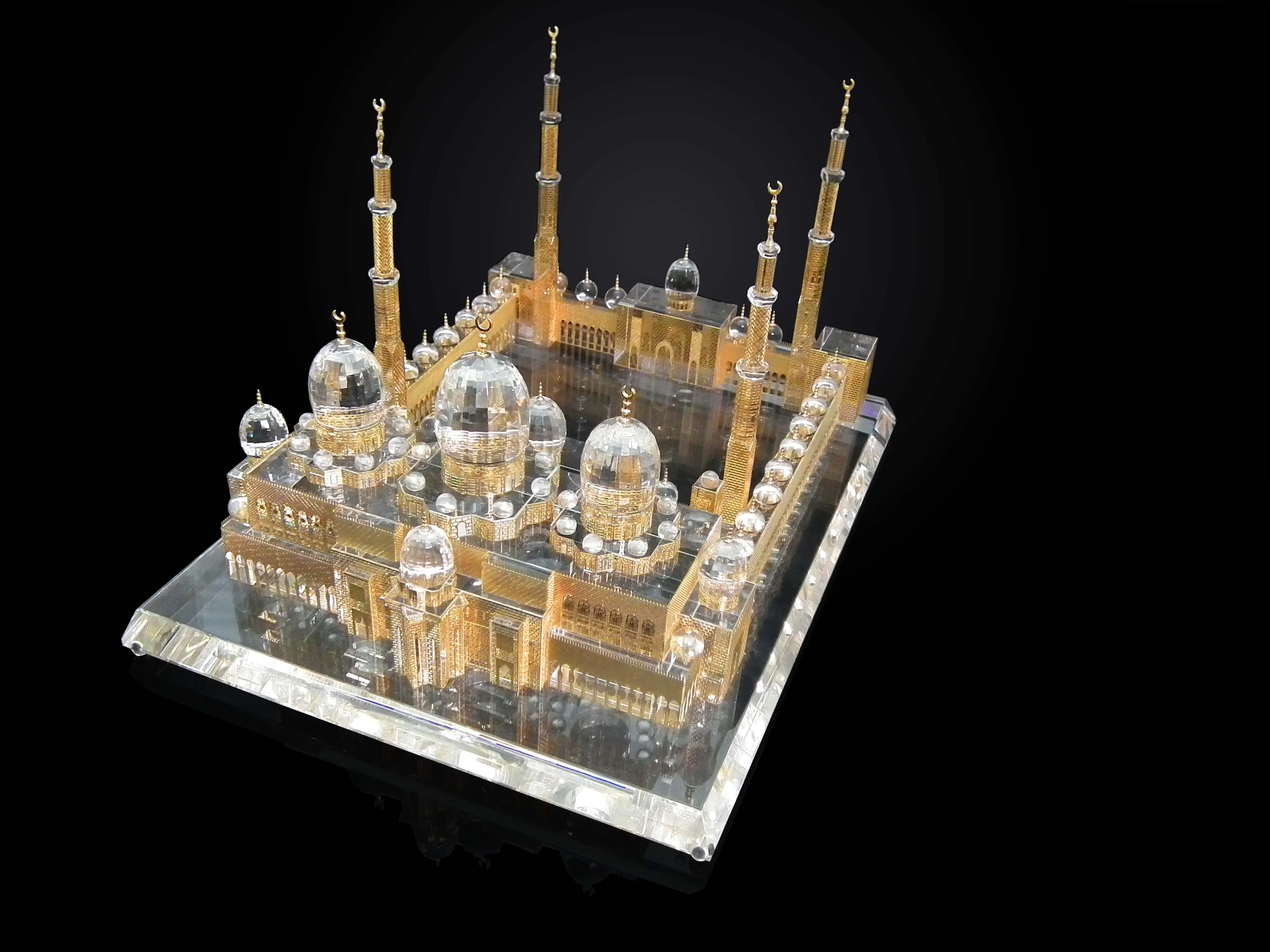 Madina Mosque Scale Crystal Kaaba Model - Souvenir Gift