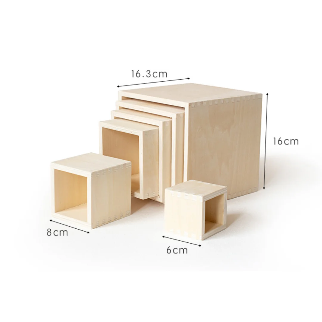 Wholesale Customized Wooden Rainbow Nesting Cubes Storage Stacking ...