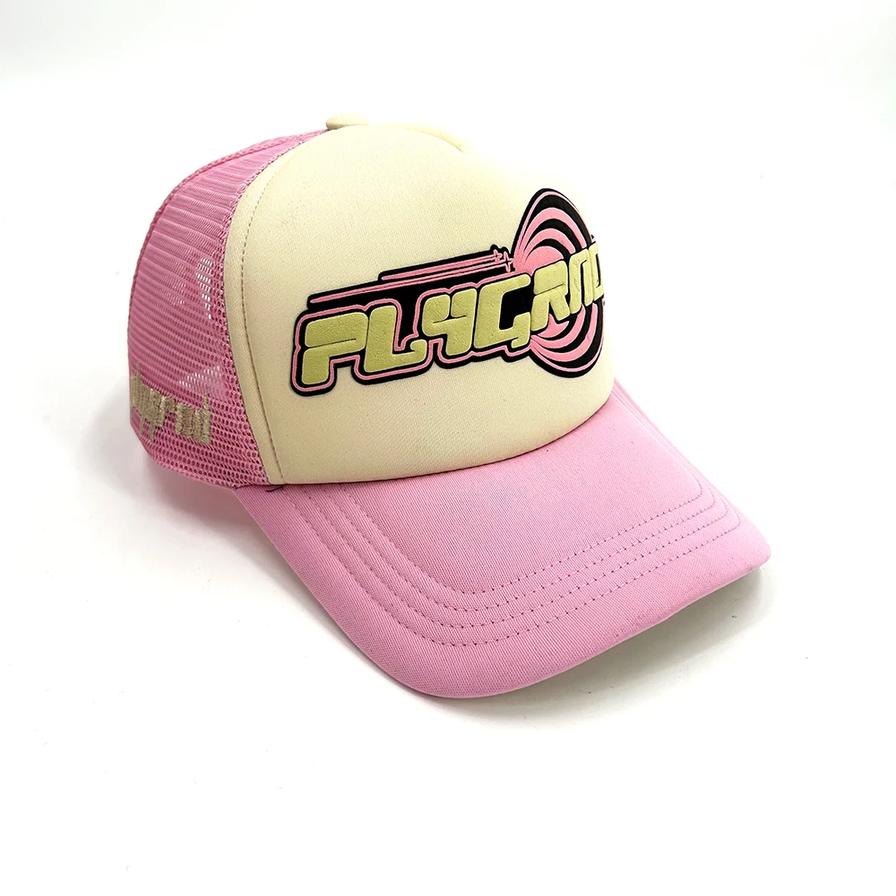 Custom 3D Puff Printing Trucker Hat - Embroidered Foam Cap