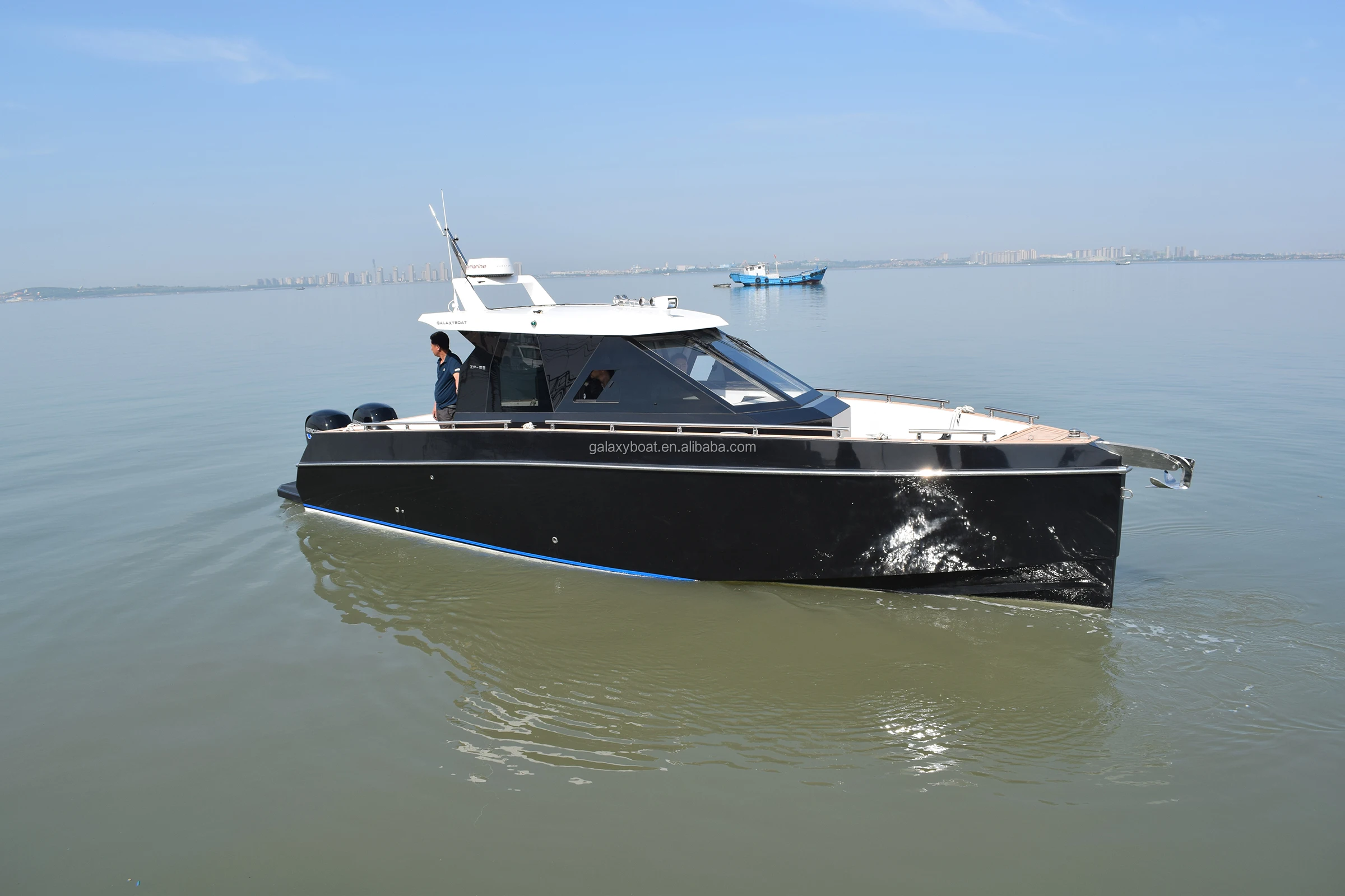 33ft 10m Fiber Glass Sport Yacht Cabin Cruiser Speed Fishing Boat for ...