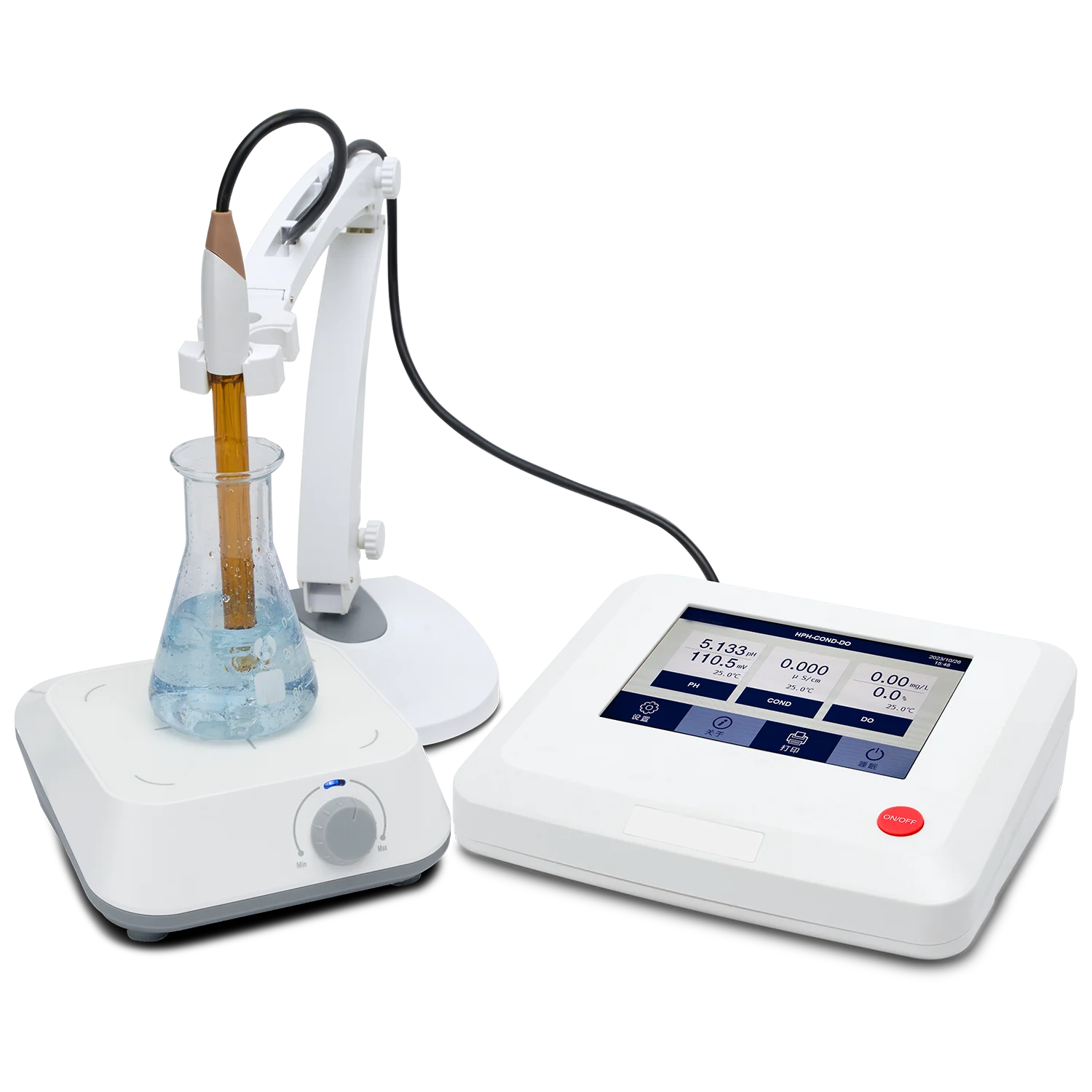 7" High-Res Benchtop Touch Screen Display Water Quality Analyzer