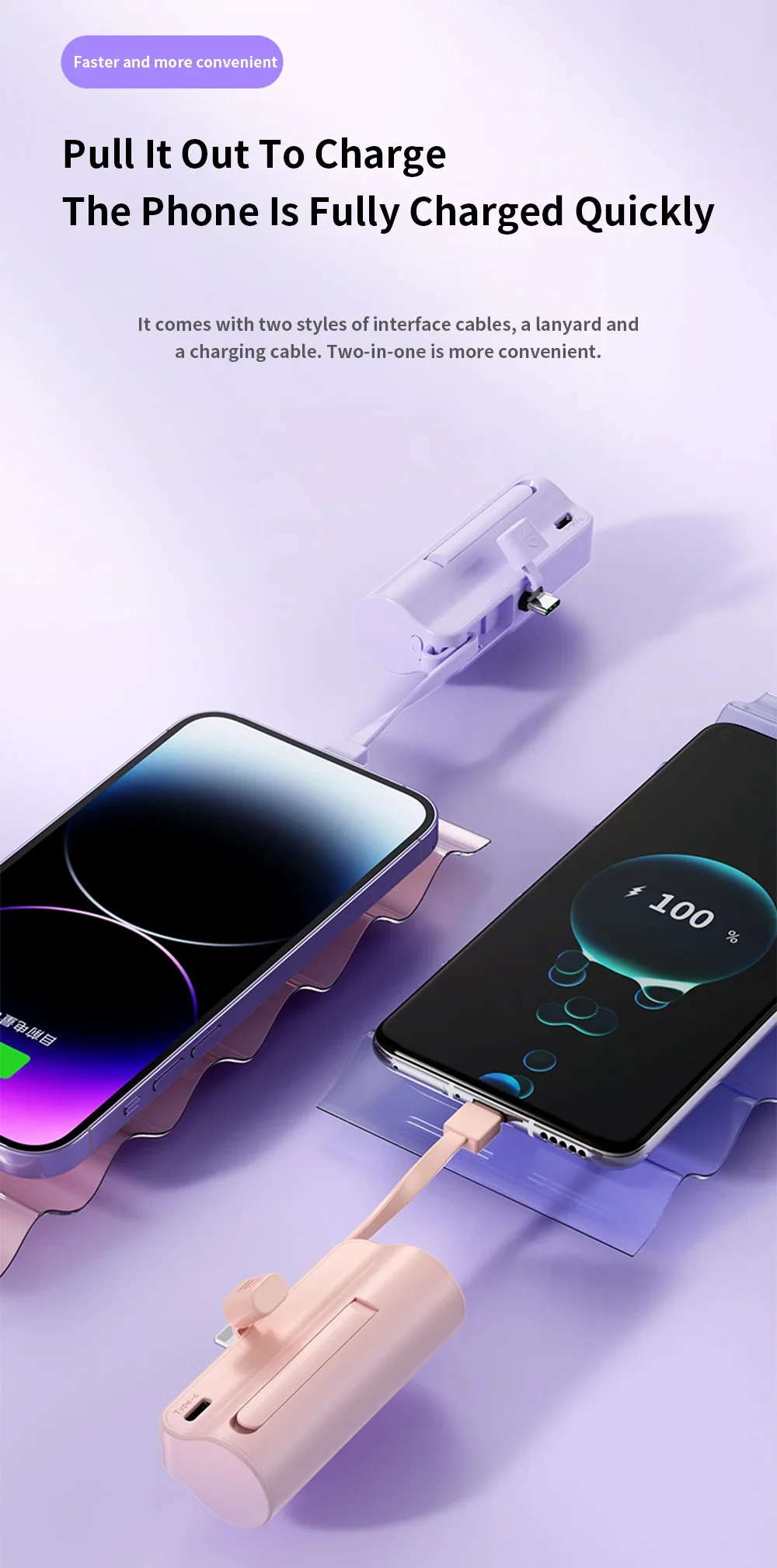 5000mah Portable Charger - Fast, Efficient Power Bank