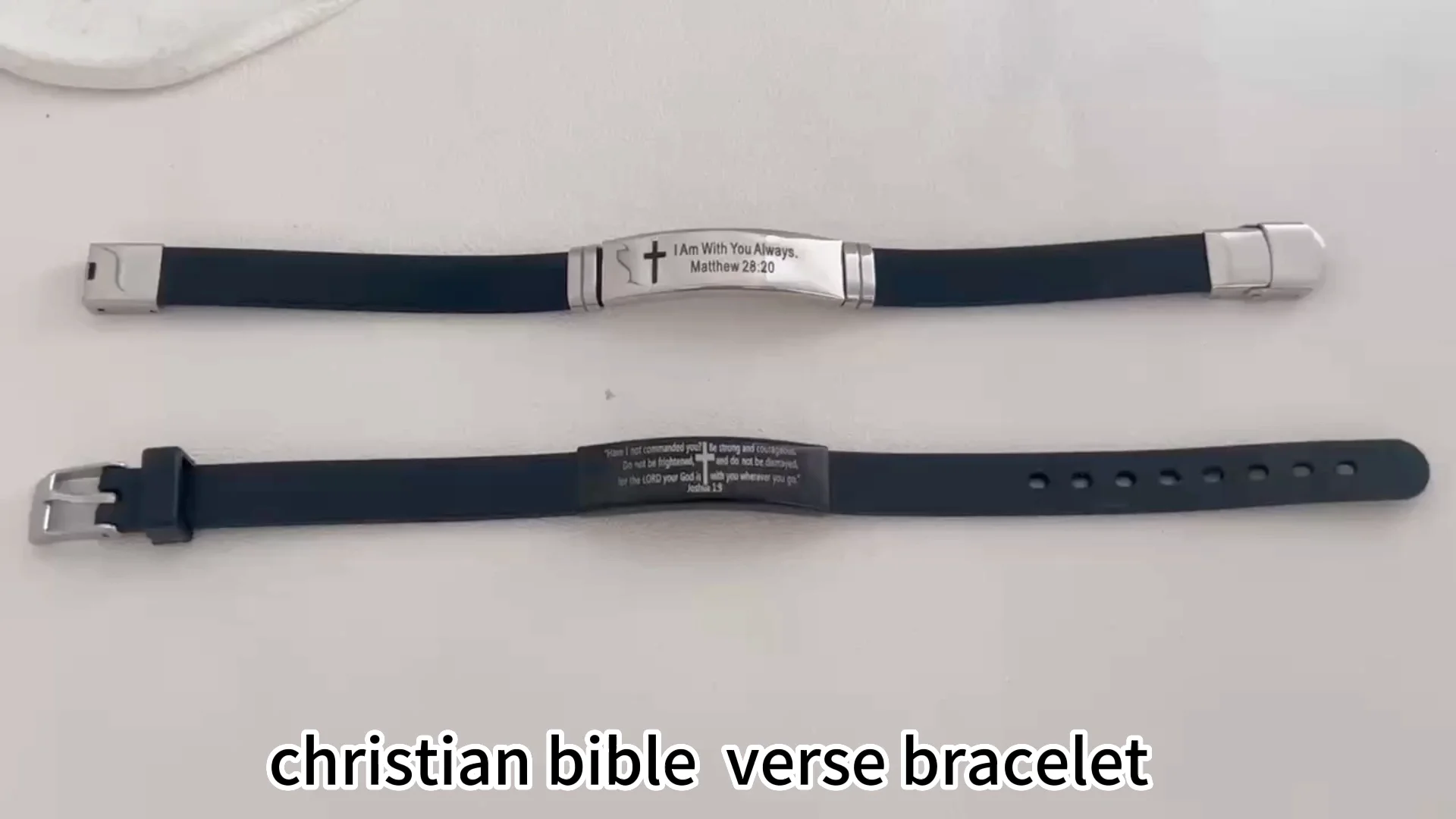 Stainless Steel Christian Bible Scripture Bracelet - Buy Christian ...