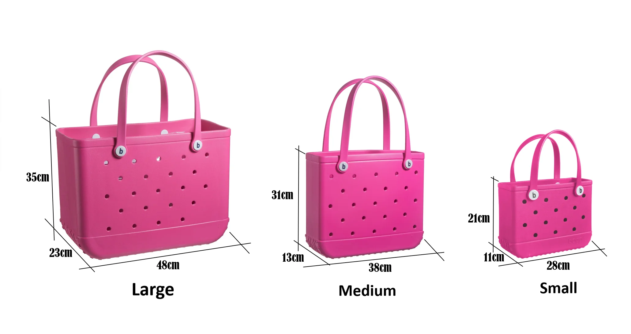 Custom Large Medium Small Eva Handbag Tote Bogg Bag Rubber Silicone Eva ...