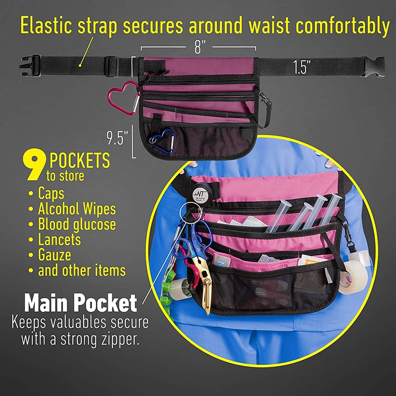 Hands Free Medical Waist Bag Organizer Hospital Nurse Tool Belt - Buy ...