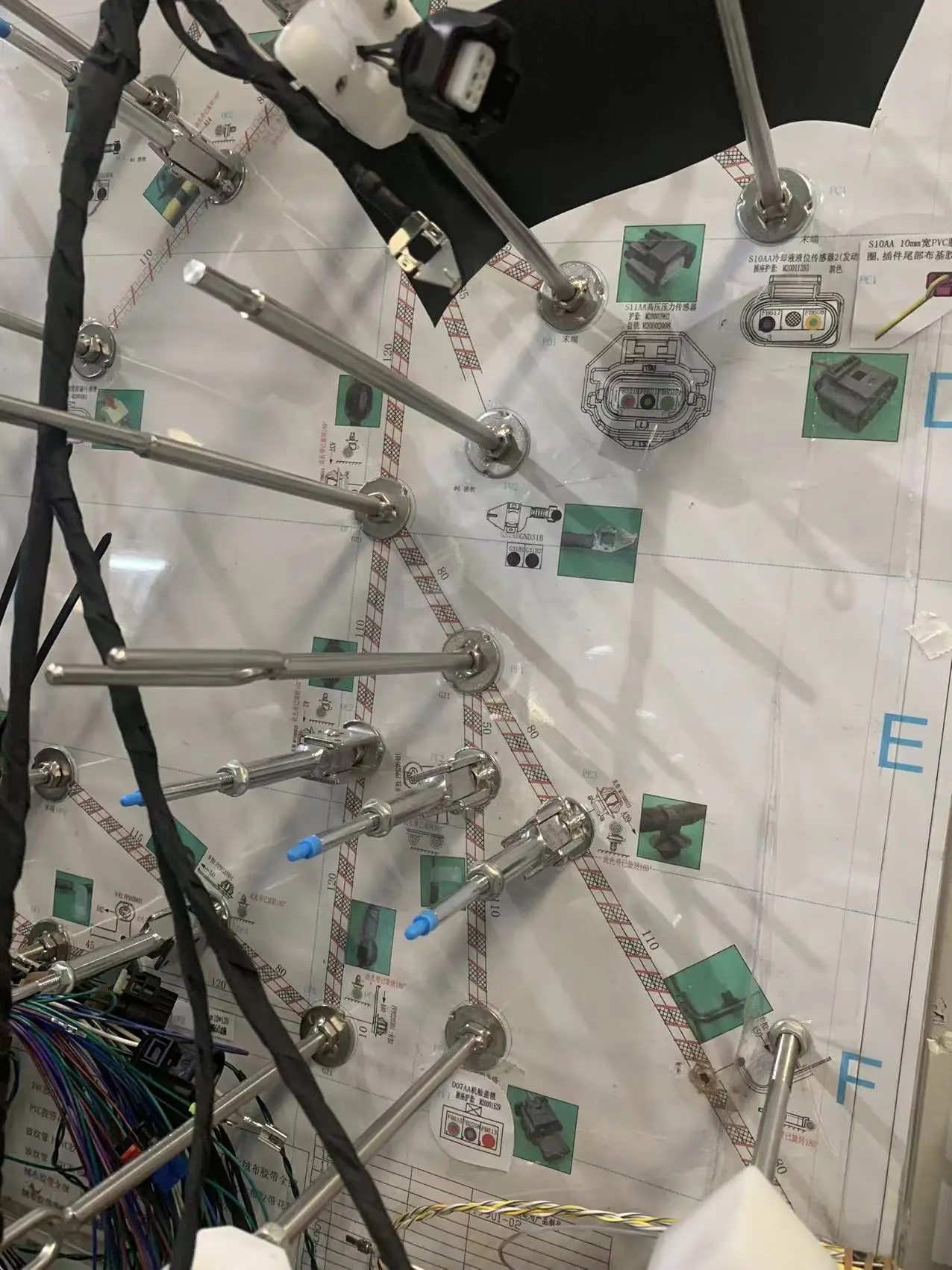 60119206 Fixture Positioning Rod Screw 151mm For Wire Harness Assembly ...