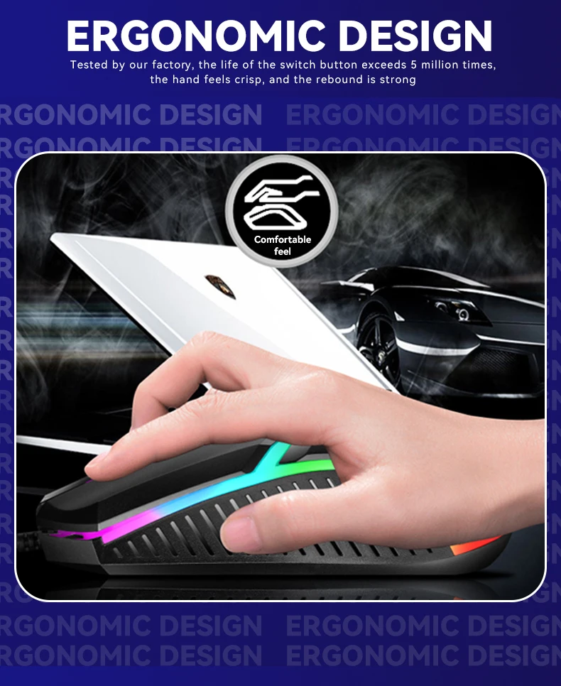 K-snake Bm100 Usb Ergonomic Computer Wireless Mouse,Computer ...